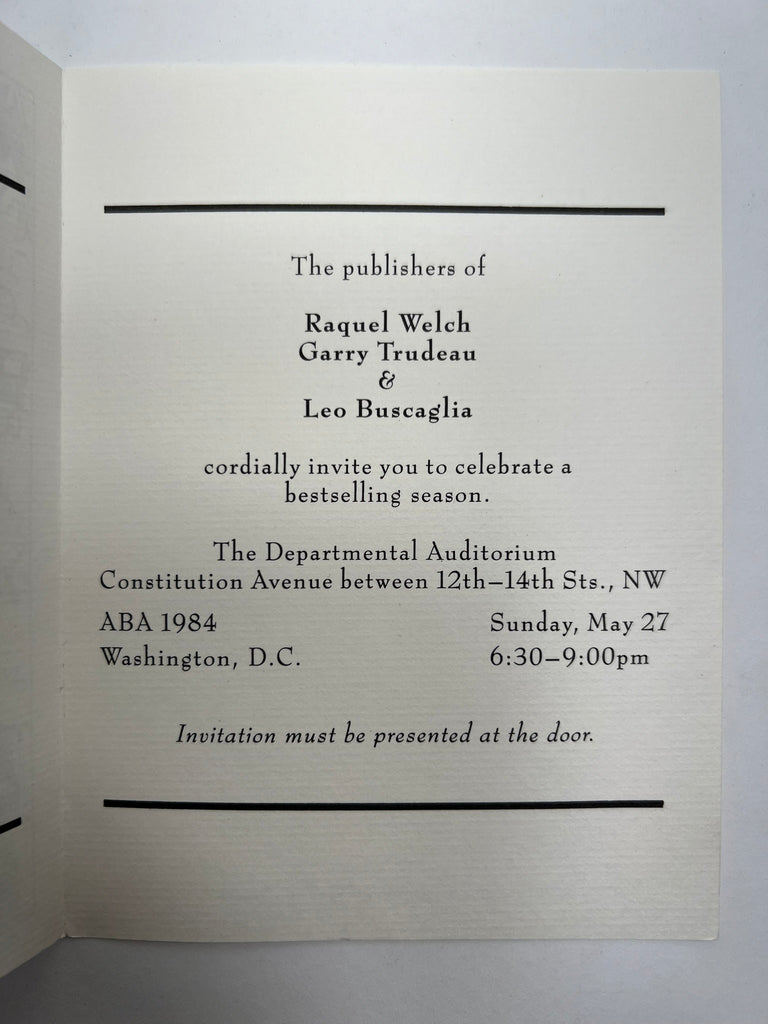Garry Trudeau Doonsbury Ephemera - 1984 ABA Party Invitation – Last Gasp